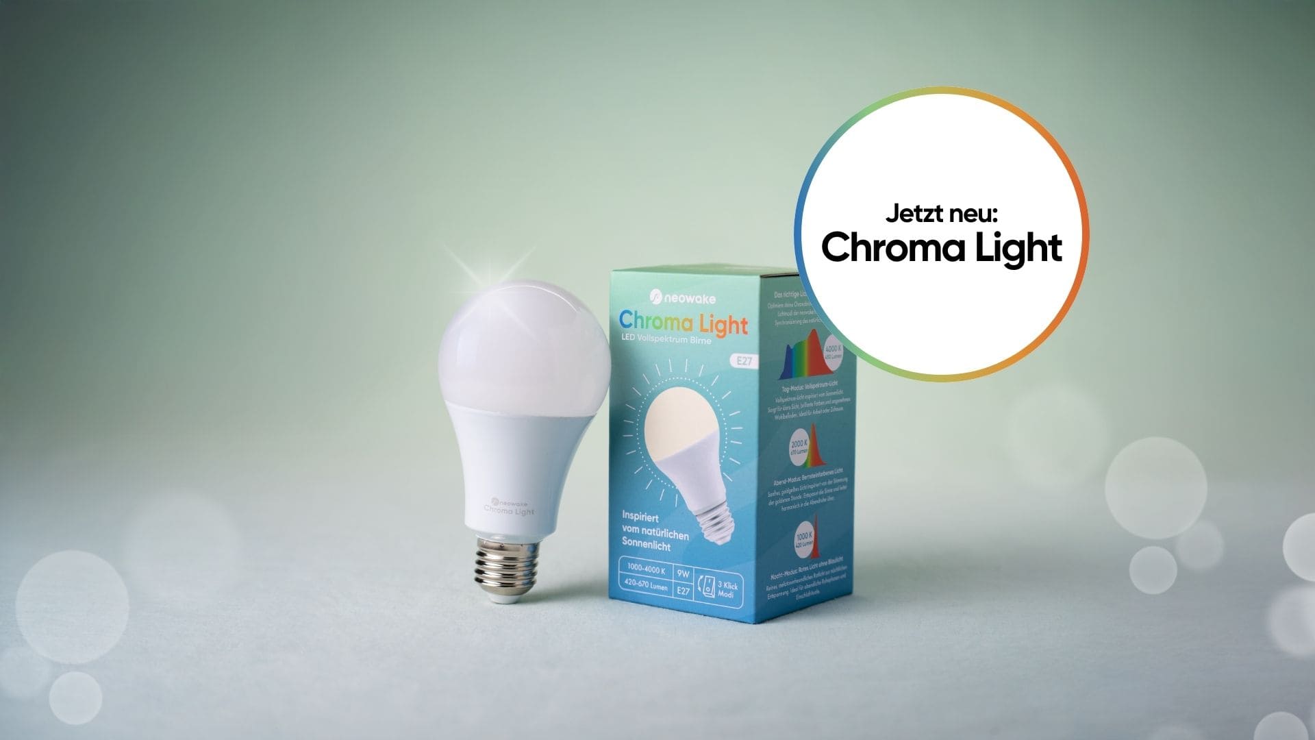 NEU Chroma Light LED Vollspektrum Birne | neowake.de